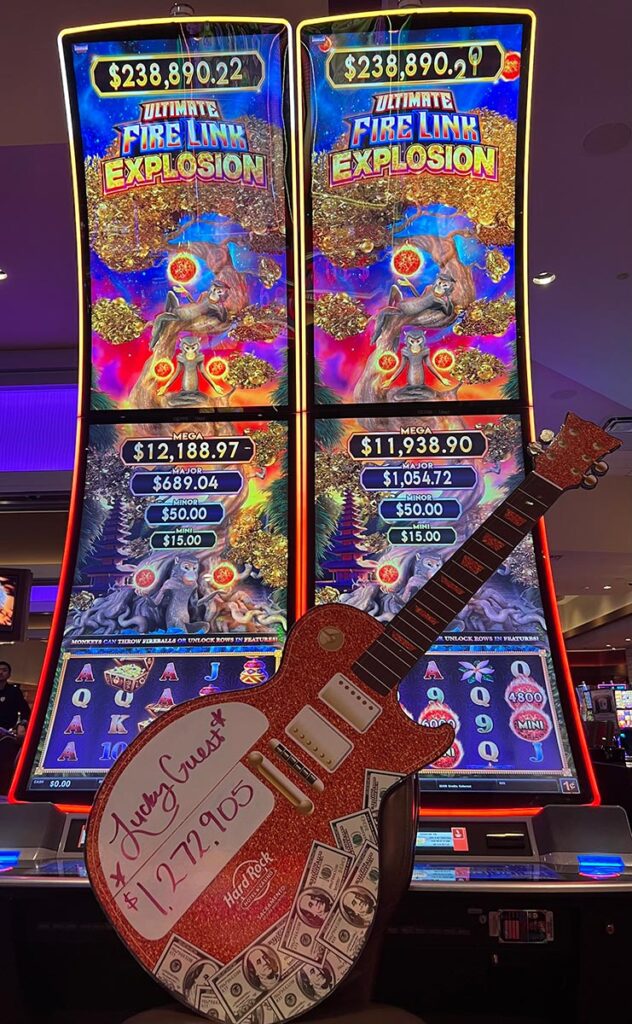 Hard Rock Sacramento $1.2M Jackpot on Ultimate Fire Link Explosion - Tribal Gaming and ...